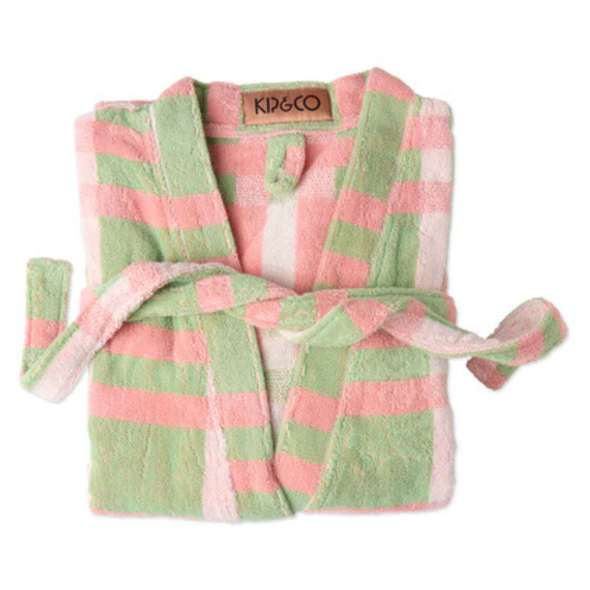 Kip & Co - Terry Bath Robe - Pistachio Tartan – The Country Providore
