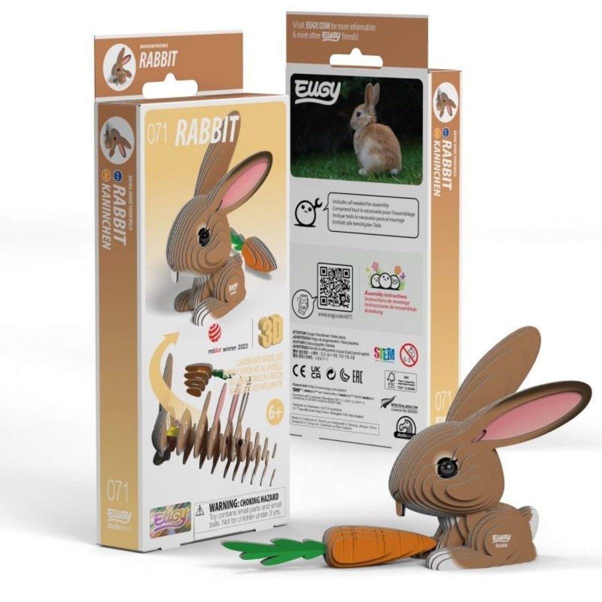 Eugy - Rabbit - 3D Cardboard Model Kit – The Country Providore