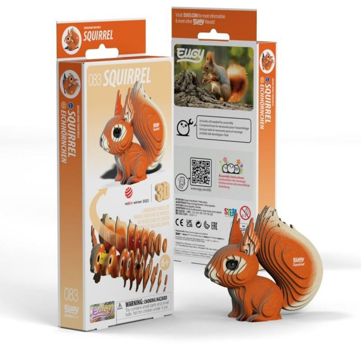 Eugy - Squirrel - 3D Cardboard Model Kit – The Country Providore