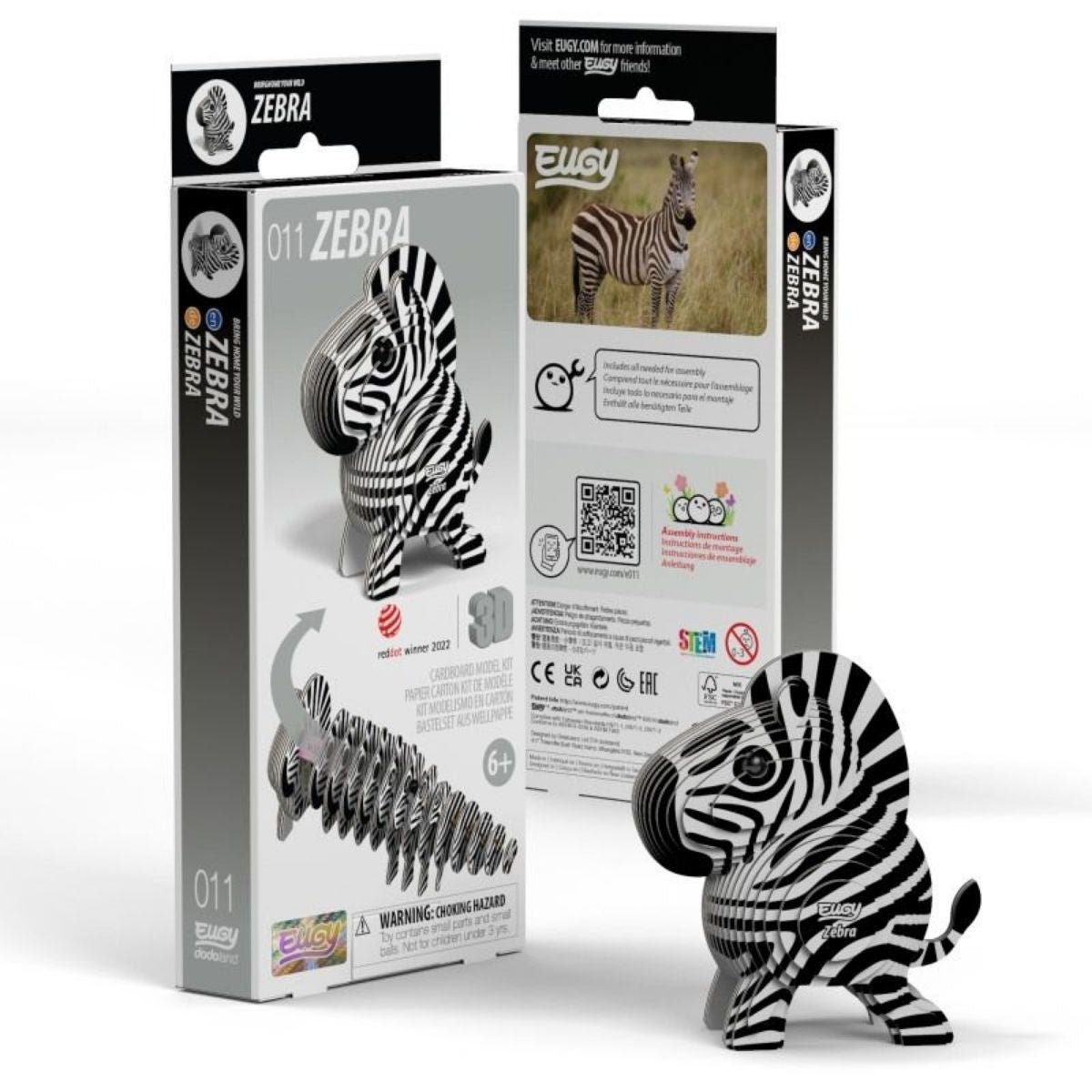 Eugy - Zebra - 3D Cardboard Model Kit – The Country Providore