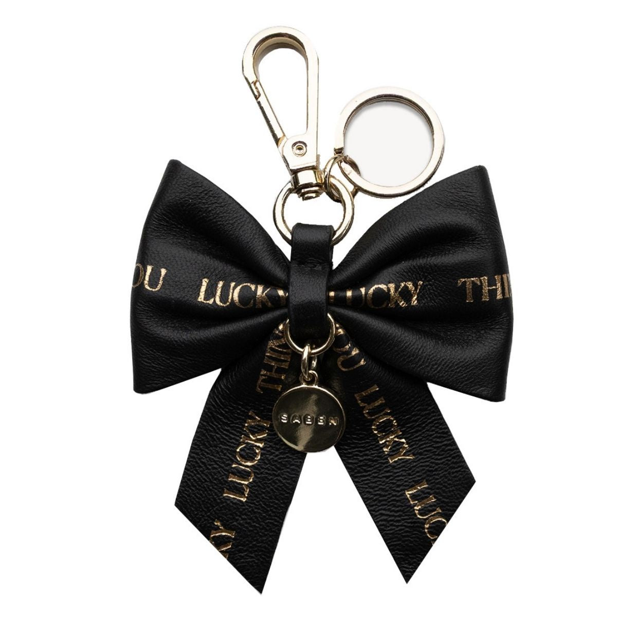 SABEN- Ribbon Charm Keyring- Black – The Country Providore