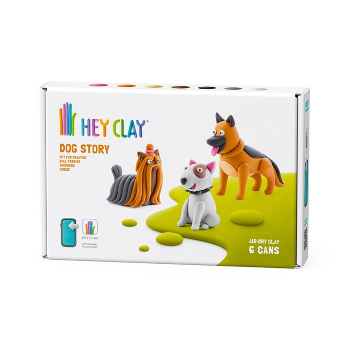 Hey Clay - Dog Story (Shepherd, Bull Terrior, Yorkie) 6 Cans – The ...