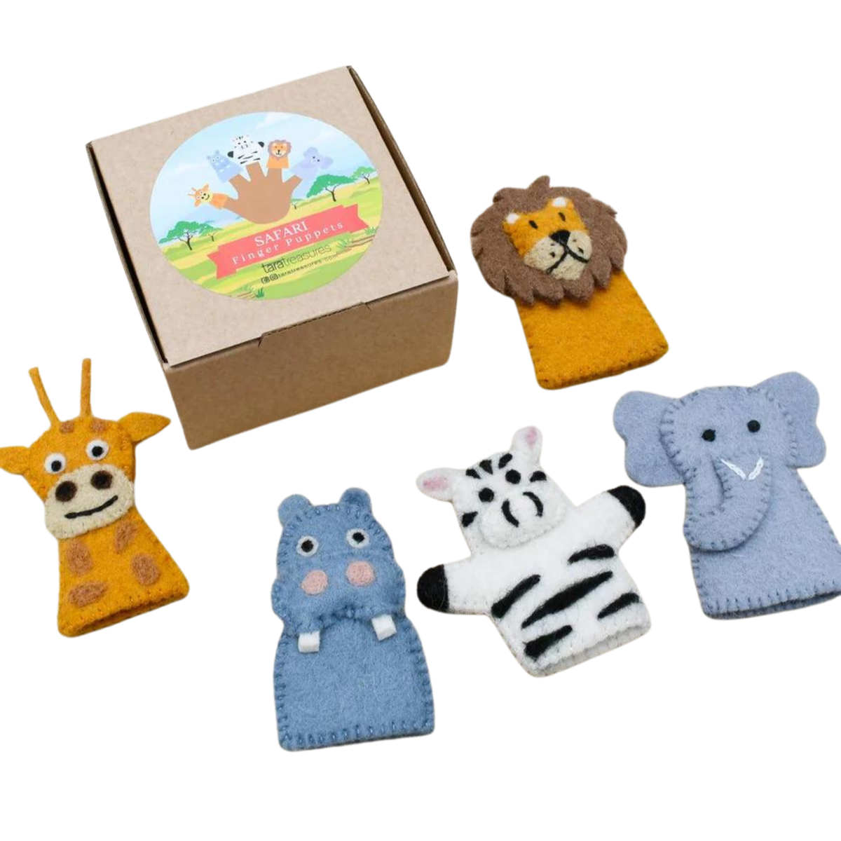 Safari Animals - Finger Puppet Set – The Country Providore