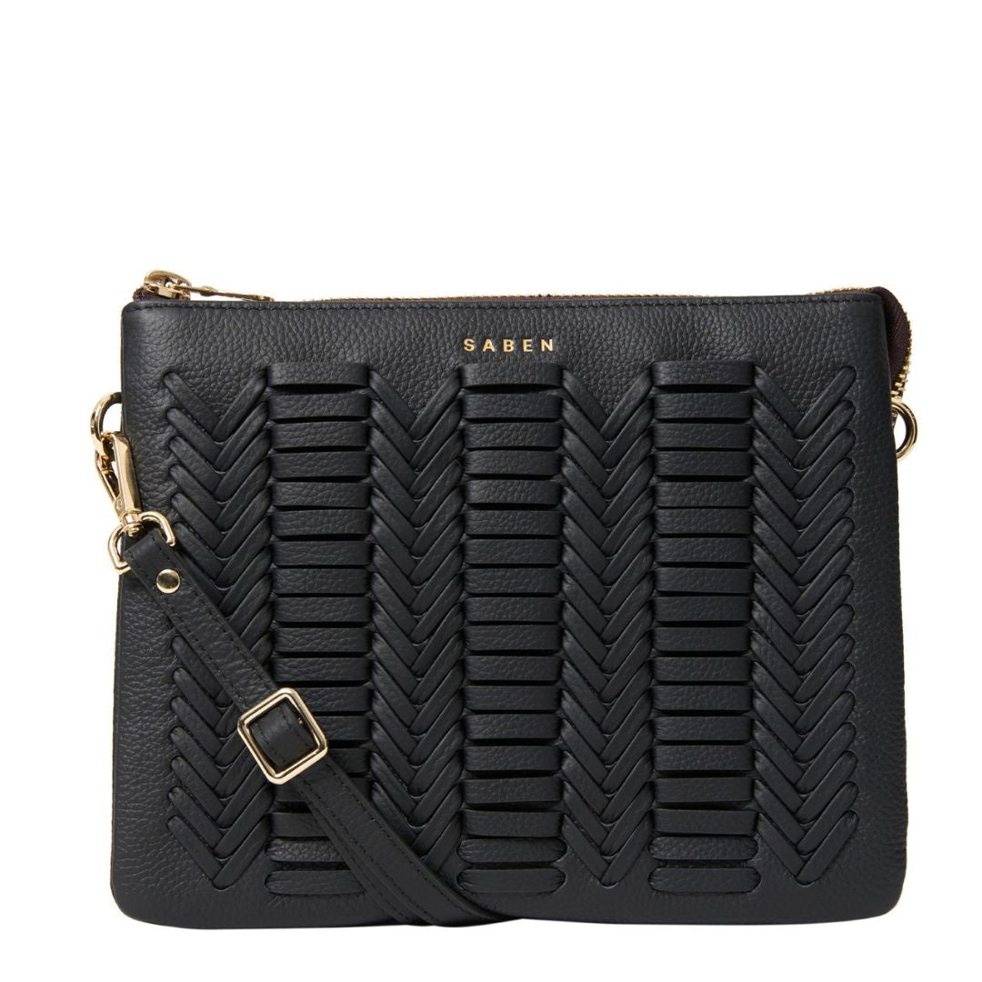 Saben - Matilda Crossbody - Black Chevron – The Country Providore