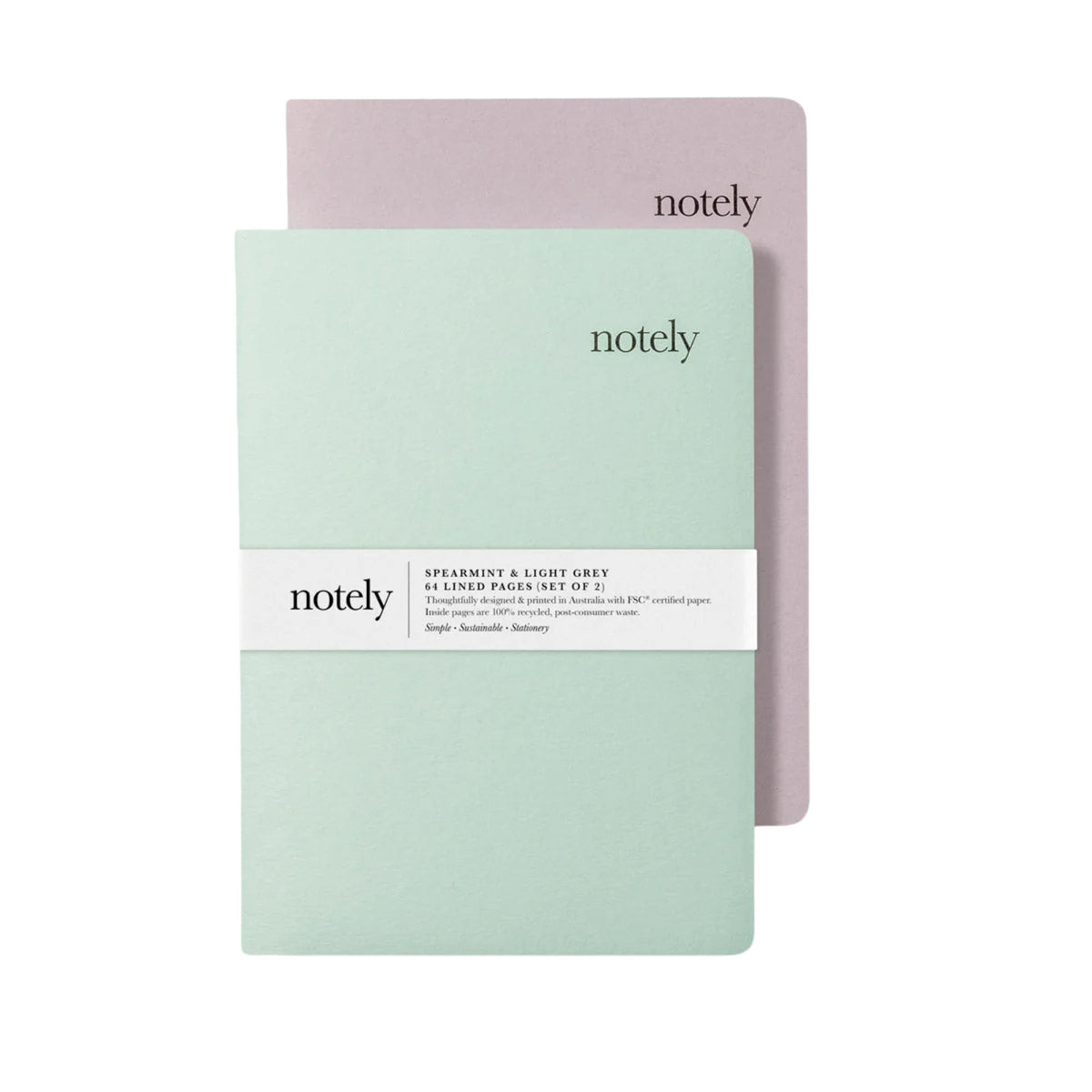 Notely - Spearmint & Grey A5 Notebook – The Country Providore