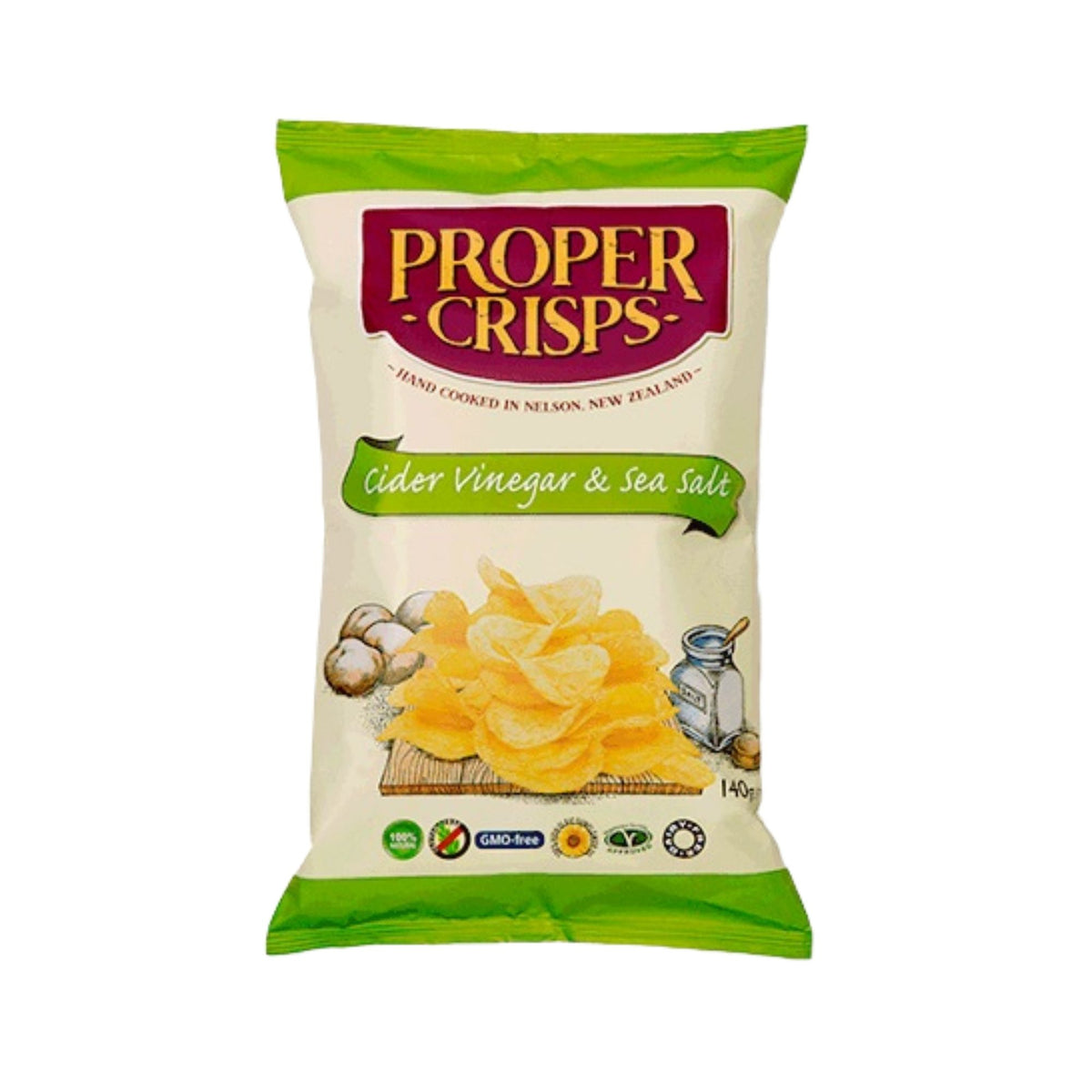 Proper Crisps - Cider Vinegar & Sea Salt – The Country Providore